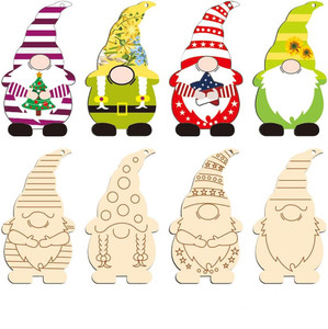 American-Elm Pack of 40 Mini Dwarf Hanging Cutouts with String Perfect ...