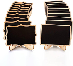 CLITHS mini chalk board with stand for decoration, food menu display ...