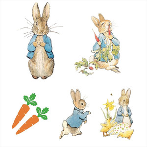 Pretty UR Party Peter Rabbit Theme Paper Cutouts for Birthday Parties ...