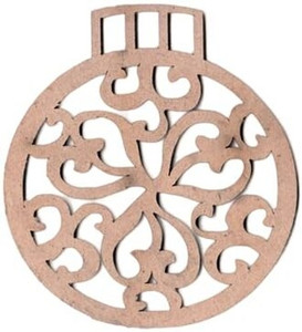 BanteyBanatey Round Design MDF Cutting for Christmas Art Cutout Hanging ...