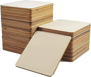 American-Elm MDF Square Cutouts 6 inch Wooden Cut-outs Price in India ...