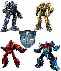 Pretty UR Party Transformers Paper Cutouts for Birthday Parties, Party ...