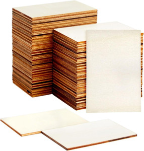 CLITHS MDF cutouts for art and craft 2x3 Inch Rectangular Sharp Corners ...