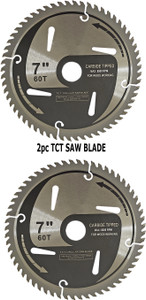 Inditrust Heavy duty 2pcs 7inch TCT Saw Blade Wood cutting wheel 7”X25 ...