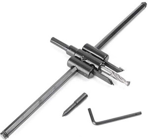 HIGH QL ADJUSTABLE CIRCLE HOLE SAW WITH DRILL BIT FOR HAND-HELD ...