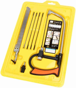 MIZO Hand Saw DIY Metal Wood Glass Kit 6 Blades Model Multipurpose ...