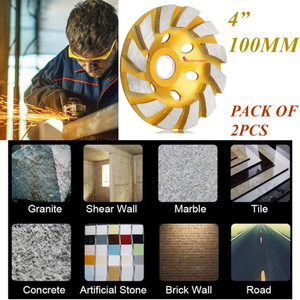 MALFAH ENTERPRISES MAF gold 100mm 4 Inch Turbo Rim Segmented Diamond ...