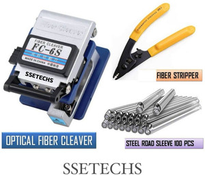 SSETECHS Optical Fiber Cleaver FTTH Network Instrument with Stripper ...