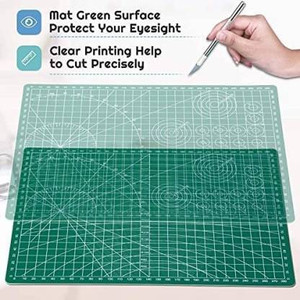 BAOER A4 Size Art Self Healing PVC Double Sided Gridded Rotary Cutting ...