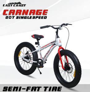 EAST COAST Carnage 20T cycle/Fat bike for 5 to 9 year kids 20 T (inch ...