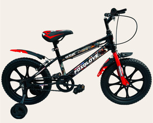 FOXGLOVE GTA 16 INCH RED BLACK MAGWHEEL TUBELESS TYRE CYCLE FOR AGE 4 ...