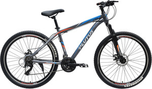 PLUTUS Fire MTB Cycle Age-12+ with Dual Disc Brake, Multi Speed (Blue ...