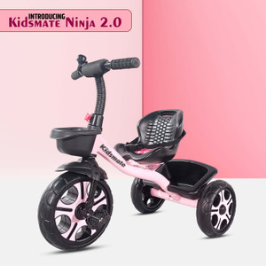 Kidsmate Ninja 2.0 Plug N Play Tricycle Durable with Storage Basket ...
