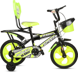 VK BIKES BICYCLE 14T SPEED EDITION (GREEN) FOR 2 TO 4 YEAR KIDS BABY 14 ...