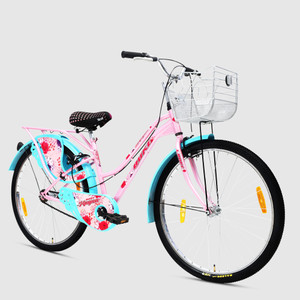 Buke MAGNA 26T Cyclefor Girls & Women with Carrier and Front Basket ...