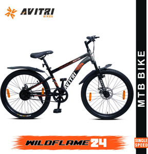Avitri Wildfame 24 Grey Black 24 T (inch) Mountain Cycle Price in India ...