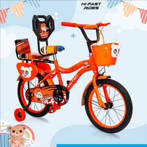 Hi-Fast 16T Kids Cycle With Extra Back Seat and Training Wheels (95% ...