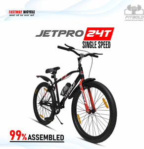 FITBOLD JetPro |Wheel-24X2.40| Black | Age 8-12 Years | 99% Assembled ...