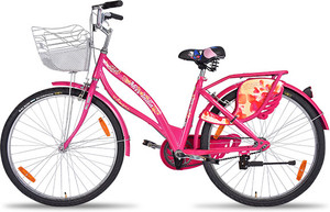HERO CYCLES Eliza 26T Pink Bicycle with Basket & Carrier 27.5 T (inch ...