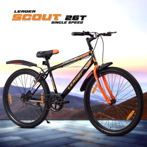 LEADER Scout MTB Mountain Bicycle without Gear for Men 26 T Mountain ...