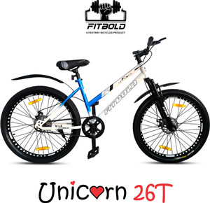 FITBOLD Unicorn 26T | 85%Fitted | White| F-Suspension | Dual Disc ...