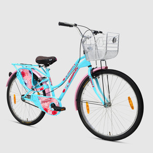 Buke MAGNA 26T Cyclefor Girls & Women with Carrier and Front Basket ...