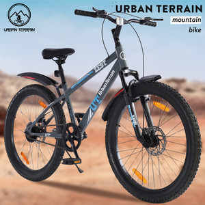 Urban Terrain ZEST24TGREY Steel Mountain Bike With Cycling Event & Ride ...