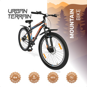 Urban Terrain Bolt Cycles 26T for Men Comes with Dual Disc Brake,Bell ...