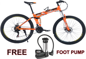 Track Jack Foldable cycle with Free Pump / disk brake / Dual Suspension ...