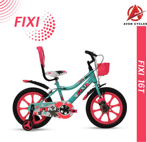 AVON FIXI 16T KIDS CYCLE SEA GREEN FLORO PINK 16 T (inch) BMX Cycle ...
