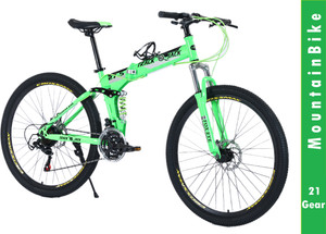 Track Jack Foldable Cycle 17” Frame MTB Cycle/Bike with Disc Brakes ...