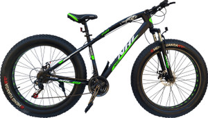 PLUTUS PT002 Fat Bike with 21 Gears Multi Speed, Fat Cycle with Dual ...