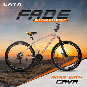 CAYA Fade 29" Satin White 21 Speed Microshift Gear, Disk Brake & Front ...