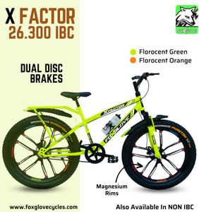 FOXGLOVE X-FACTOR 26.300 IBC MAGNESIUM WHEEL PHANTOM FAT TIRE TUBE 90 % ...
