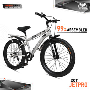 FITBOLD JetPro IBC | Wheel-20X2.40 |White| Age 5-8 Years | 99% ...