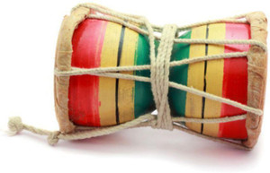 Stylo BIG SIZE HANDMADE WOODEN DAMRU DAMAROO PERCUSSION INDIAN ...