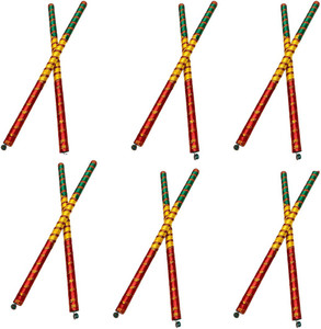 STLYZ Wooden Dandiya Sticks for Navratri Garba Dance - Pack Of 5 ( 10 ...