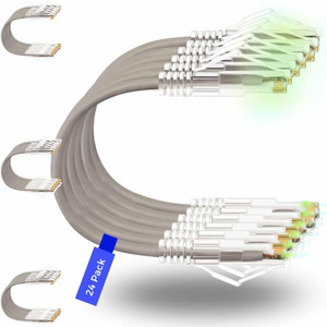 Jainendratech Ethernet Cable 0.15 m Cat6 Ethernet Patch Cable 0.5ft (6 ...
