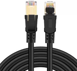 SVDK Fiber Optical Cable 1 m Cat 8 Ethernet Cable High Speed/Triple ...