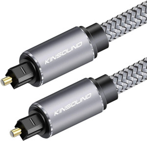Kinsound Fiber Optical Cable 1.5 m Digital Dolby Audio Fiber Gold ...