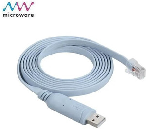 microware LAN Cable 1.5 m USB to RJ45 Console Cable Serial Adapter ...