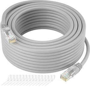 RAREGEAR LAN Cable 80 m LAN Cable with Gold Plated Connectors Supports ...