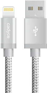 CADYCE Lightning Cable 1.2 m CADiUM Silver USB Sync Cable Lightning ...