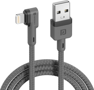 Portronics Lightning Cable 3 A 1.2 m Deuce USB 500 Stress Resistant ...
