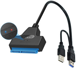 TECHYSPOT Lightning Cable 2 A 0.5 m USB 3.0 to SATA Adapter Cable for 2 ...