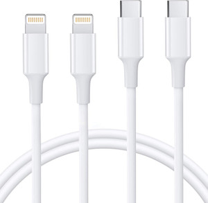 VibeX Lightning Cable 1 m Fast Charger Cable USB-C Power Delivery ...