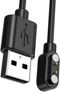 TROST Magnetic Charging Cable 0.3 m 2Pin USB charger for FireBoltt Tank ...