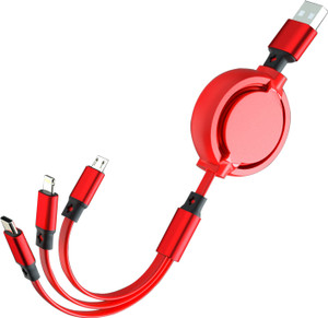MOOZMOB Micro USB Cable 2 A 1 m 3 in1 Fast Charging Cable for All ...