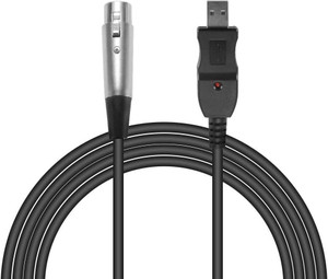 fdealz 3 Meters USB to XLR Microphone Cable Studio Audio Connector ...