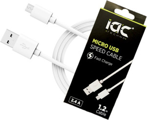 IAC Techno Micro USB Cable 2 A 1.2 m Copper 2.4A Speed Cable - IAC ...